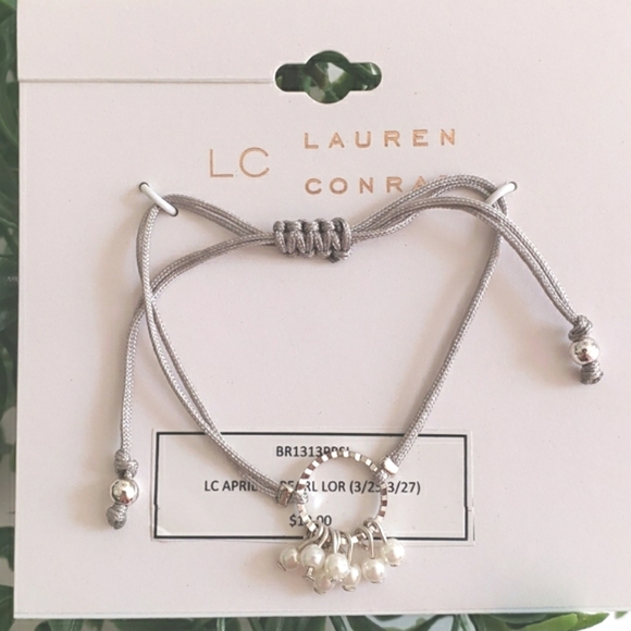LC Lauren Conrad | Jewelry | Lc Lauren Conrad Pearl Slide Bracelet ...